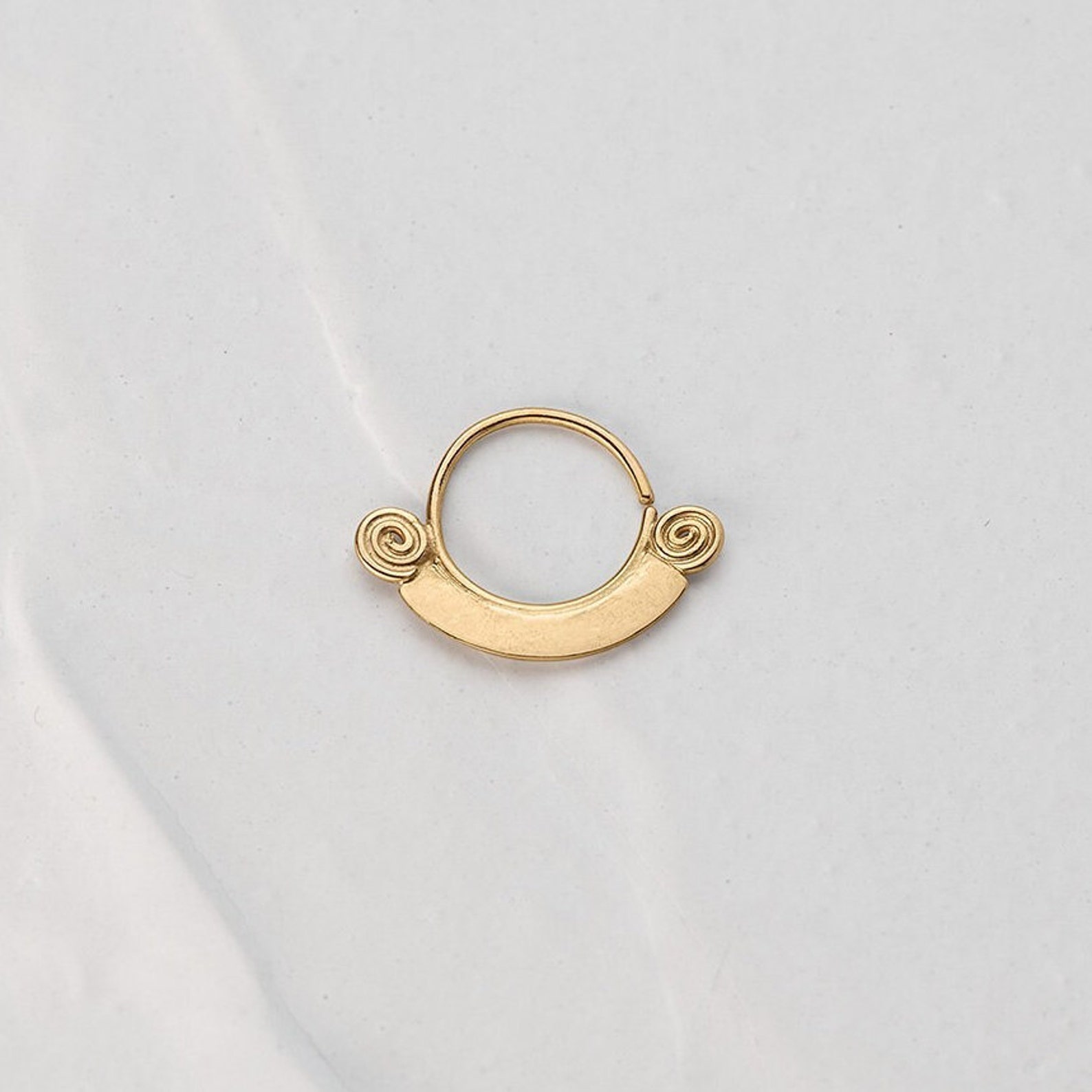 Gold Septum, Gold Nose Ring, Septum Piercing, Gold Septum Ring ...