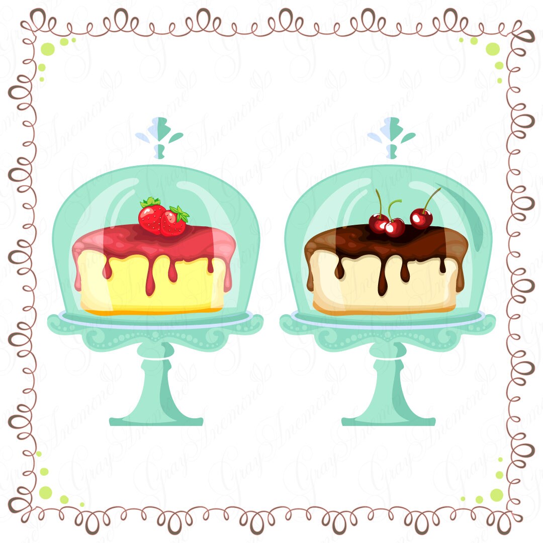 Decadent Desserts Baking Icon Set PNG cliparts on transparent | Etsy