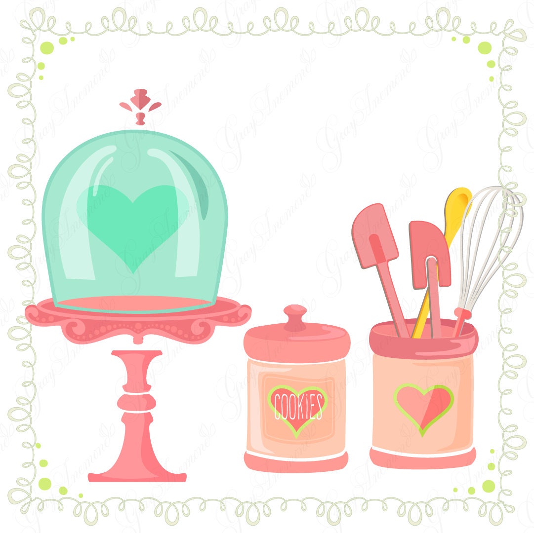 Made With Love Baking Icon Set PNG Cliparts on Transparent - Etsy