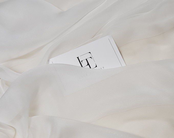 Ivory Silk Chiffon Fabric Sold by the Yard. Natural Silk Chiffon Fabric ...