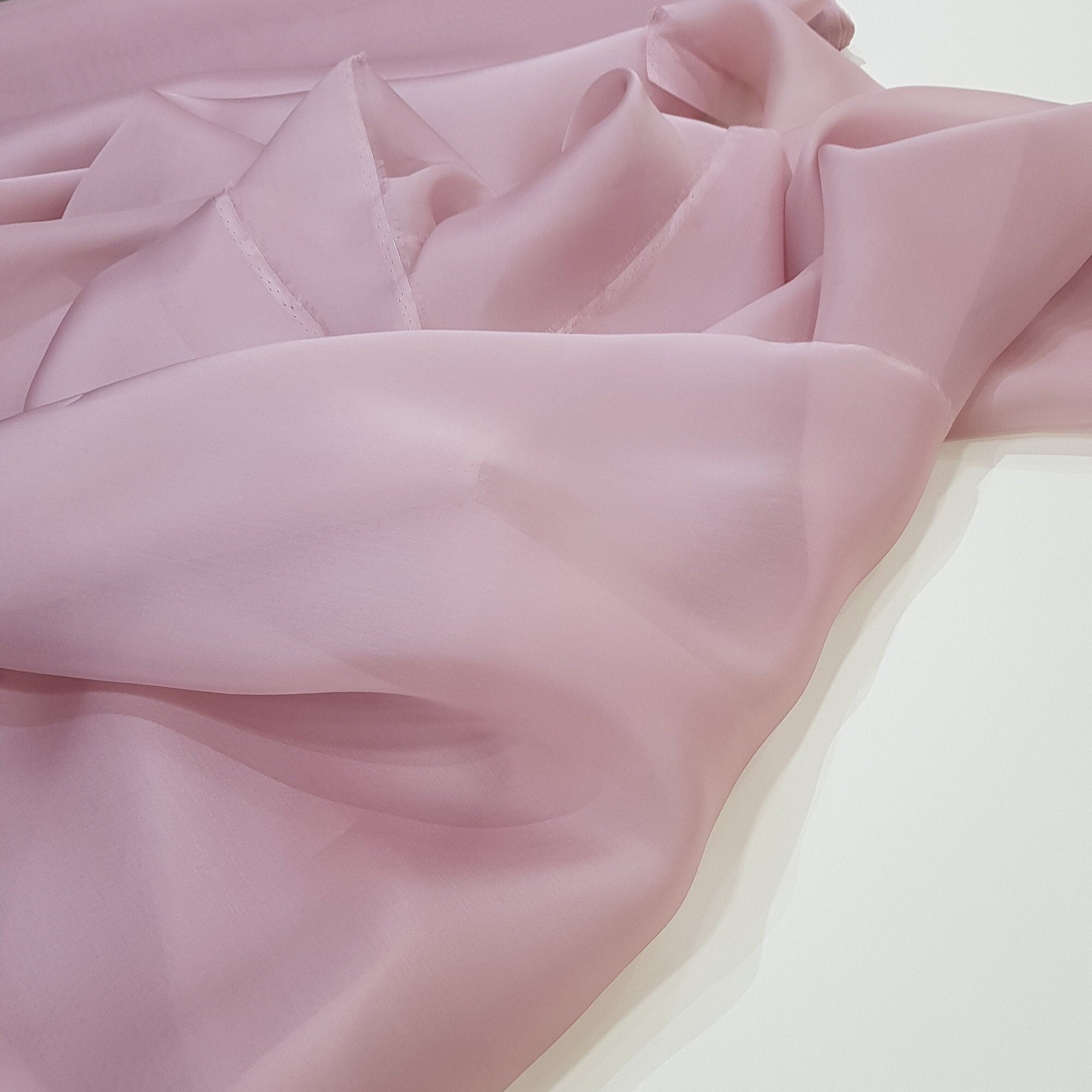 Old Rose Pink Silk Satin Organza Fabric Sold by the Yard. - Etsy