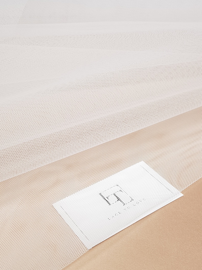 Ivory stiff tulle fabric for petticoat wedding dress tulle | Etsy