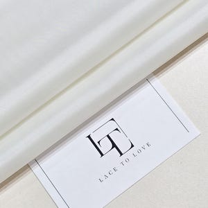 Light Ivory Lining Fabric by the Yard, Wedding Fabric, Skirt Fabric ...