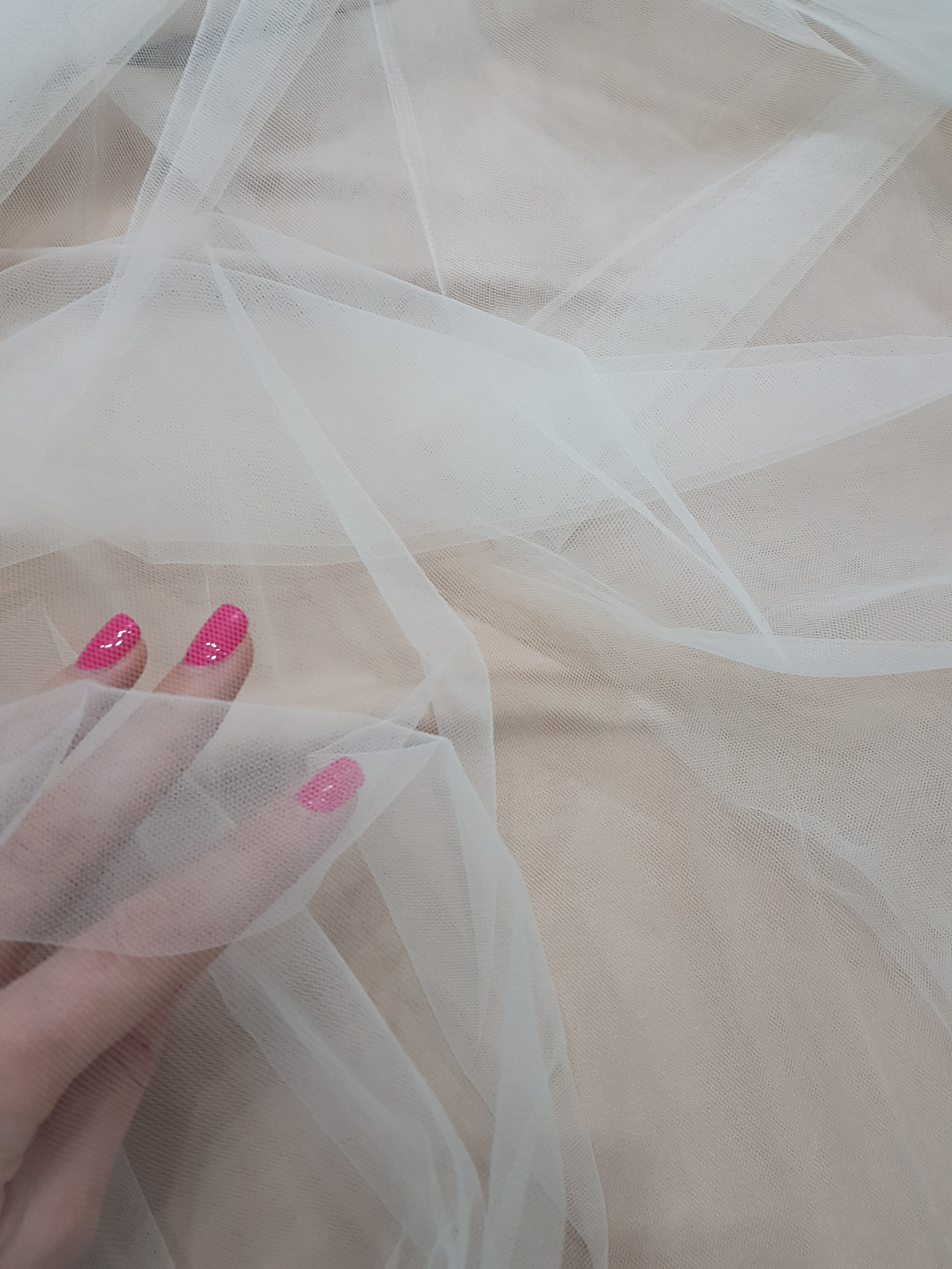 Ivory Tulle Fabric, for Veil Tulle, Wedding Dress Tulle - 118" (300 Cm ...