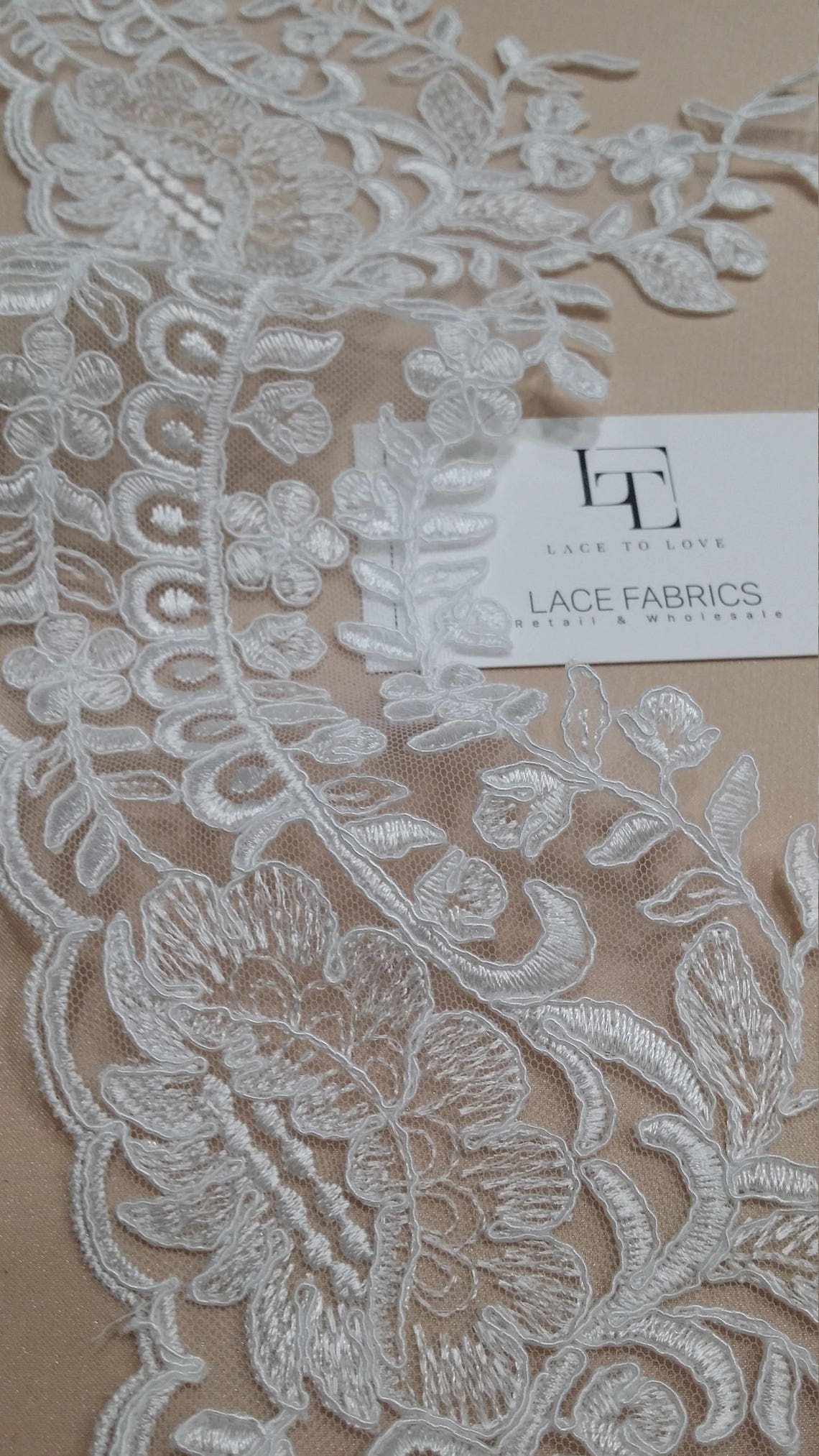 Snow White Lace Trimming by the Yard French Lace Alencon - Etsy