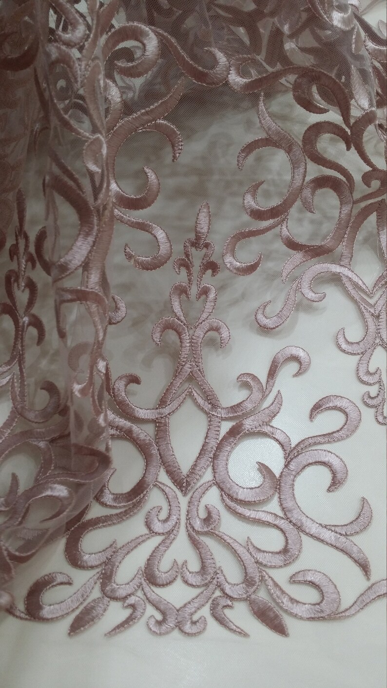 Light Purple Lace Fabric France Lace Alencon Lace Bridal Lace | Etsy