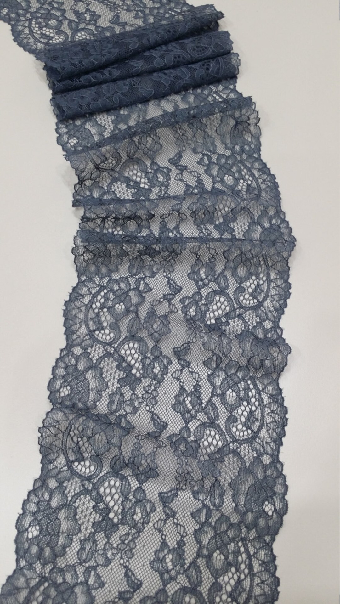 Gray Lace Trim, French Lace, Chantilly Lace, Bridal Lace, Wedding Lace ...