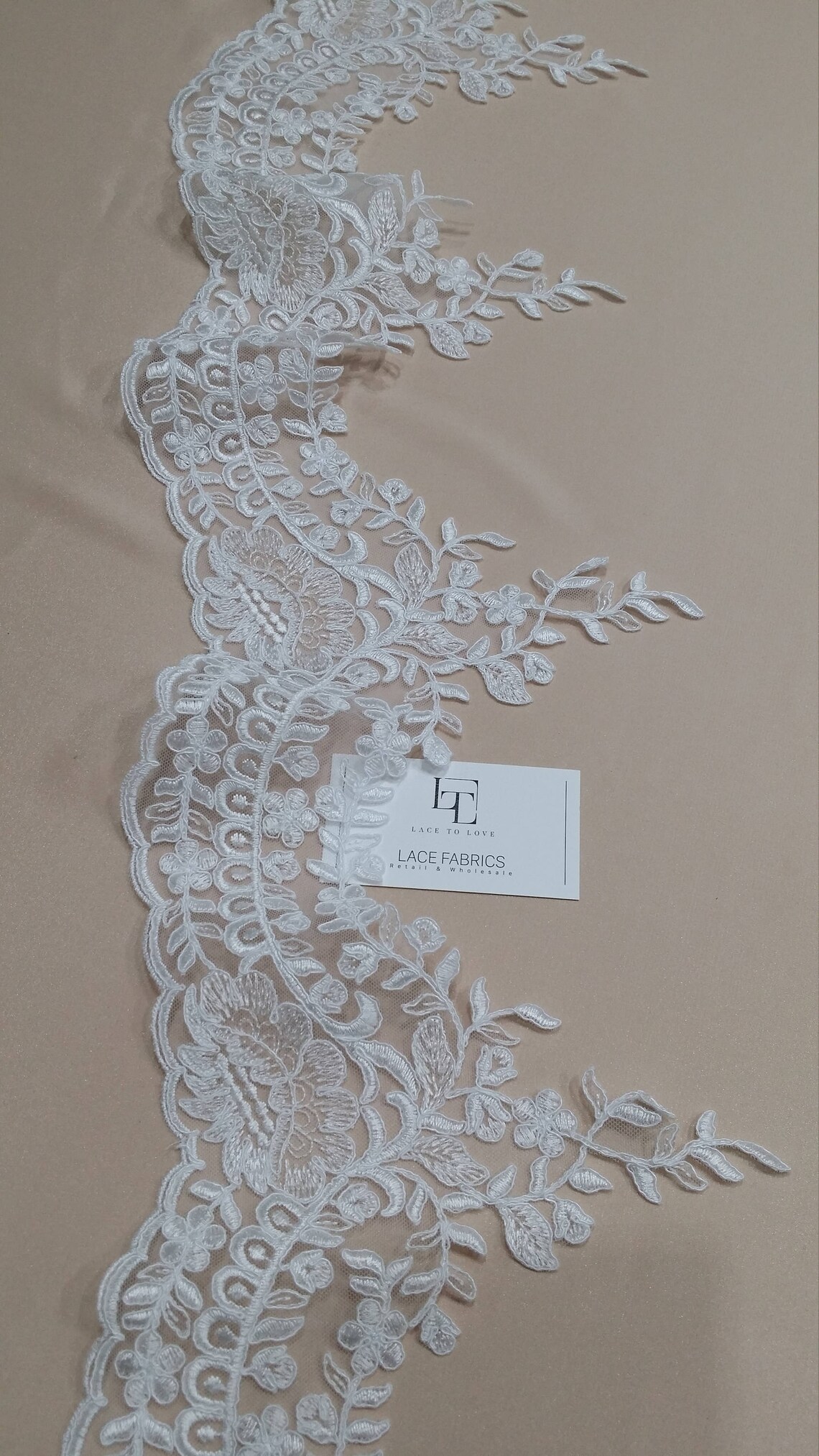 Snow White Lace Trimming by the Yard French Lace Alencon - Etsy