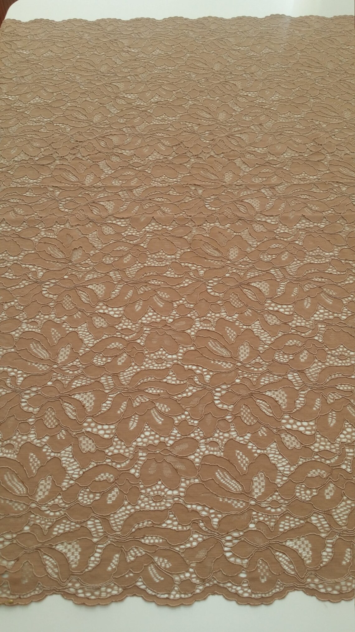 Brown Lace Fabric, French Lace, Alencon Lace, Bridal Lace, Wedding Lace ...