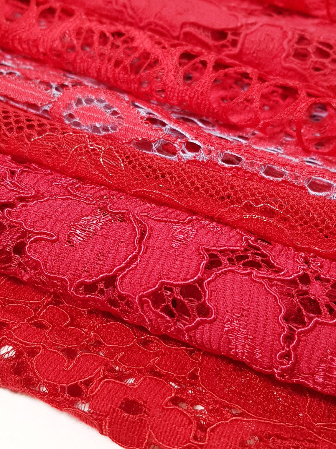 Lace Fabric Scraps, Bundle of 5 Pieces A4 Size, Lace for Doll, Lace for ...