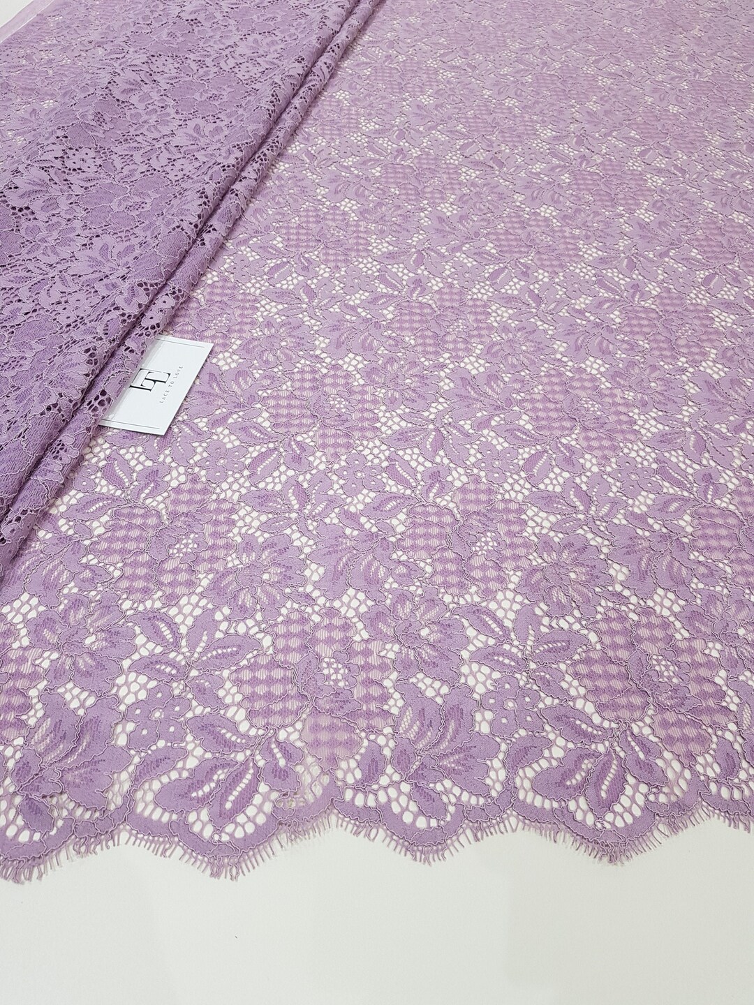 Lilac/purple Lace Fabric Lace to Love, French Lace, Embroidered Lace ...