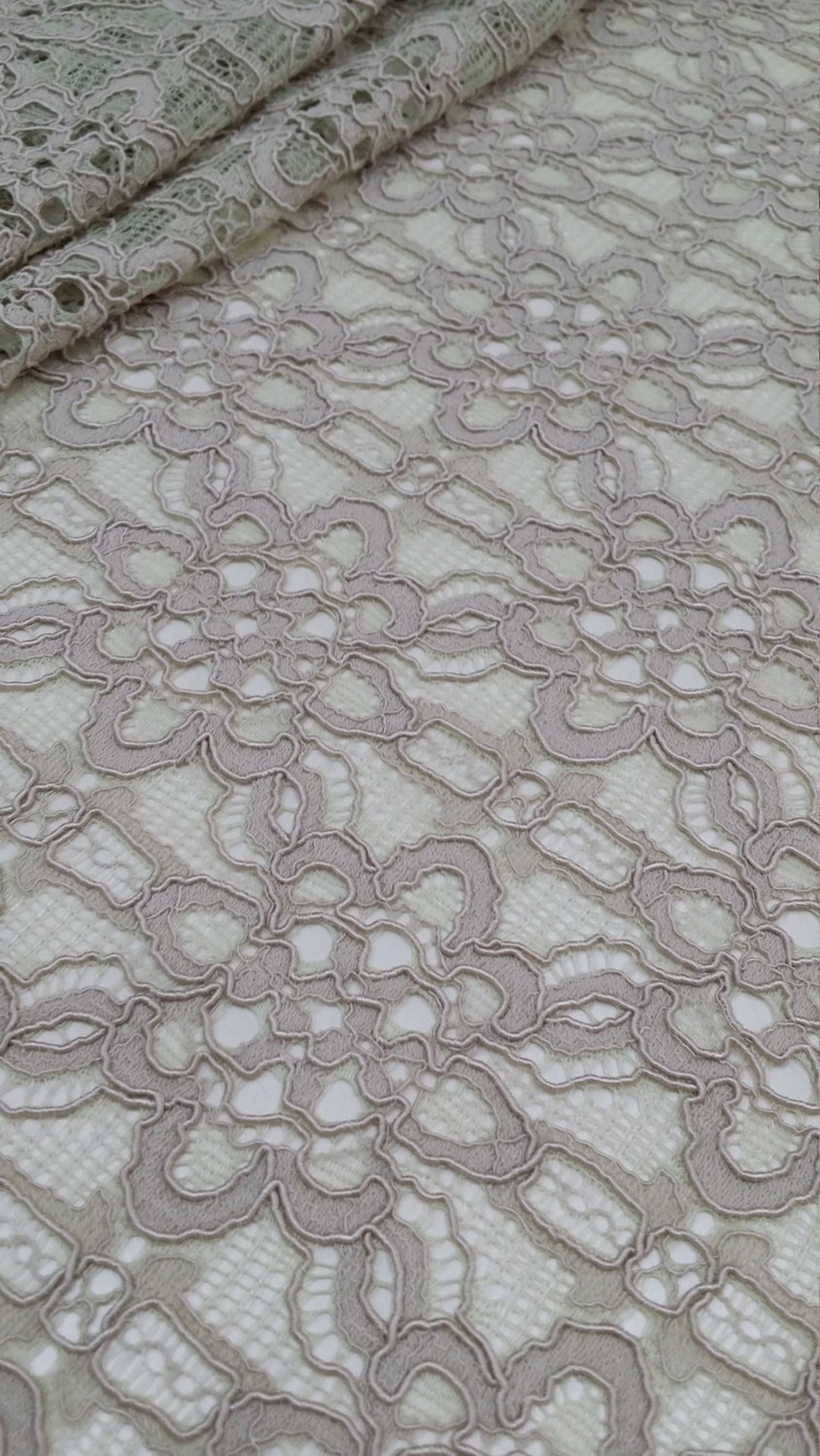 Cream Color Lace Fabric, Sold per Meters, Light Beige France Lace ...