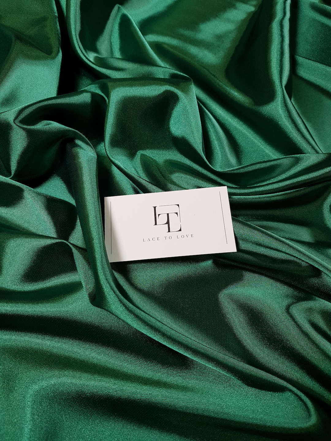 Emerald Green Elastic Satin Fabric by the Yard, Skirt Fabric, Lingerie ...