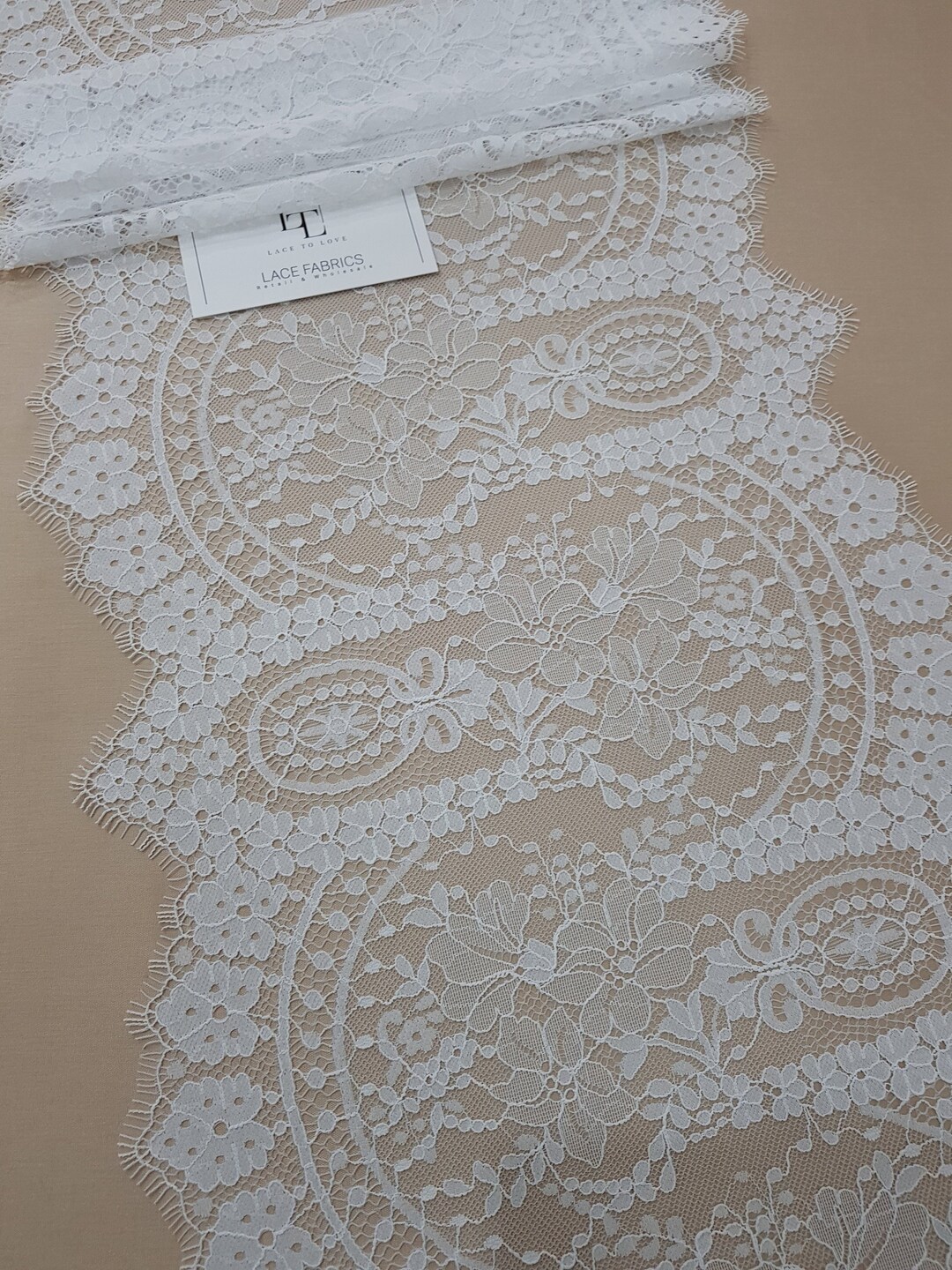 Snow White Lace Trimming French Lace, Chantilly Lace, Bridal Lace ...