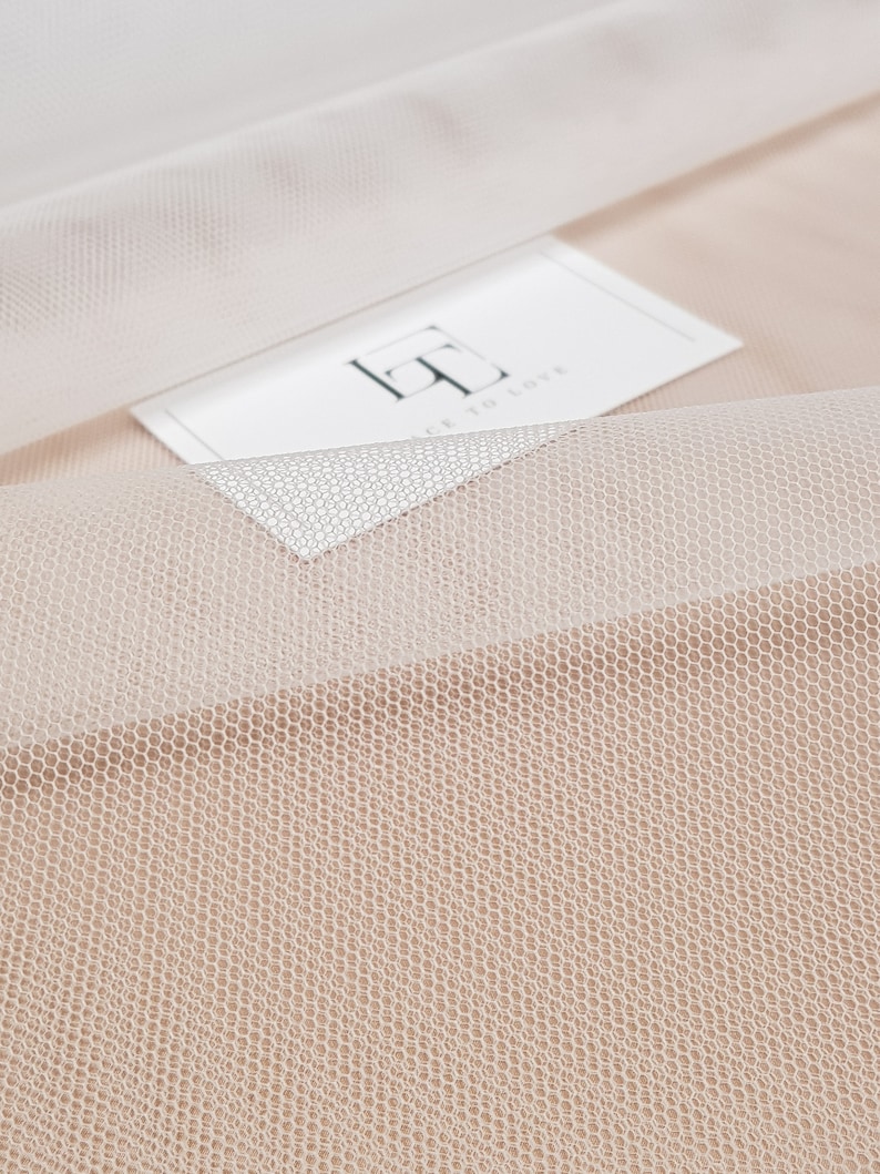 Ivory stiff tulle fabric for petticoat wedding dress tulle | Etsy