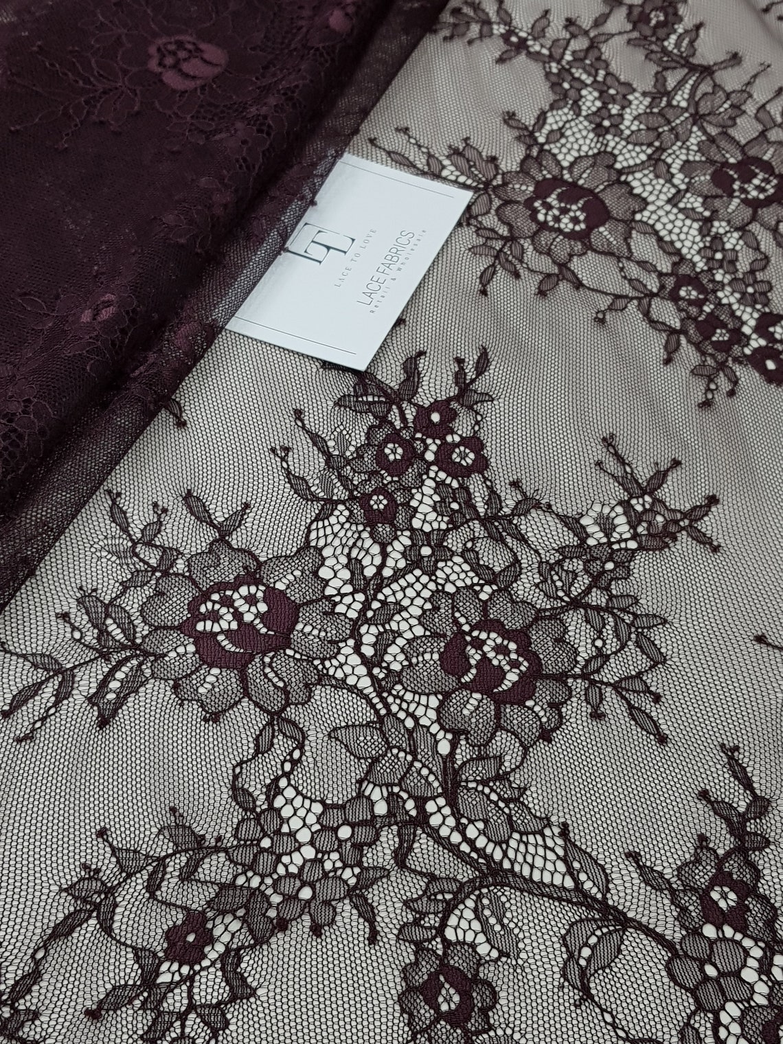 Burgundy Lace Fabric France Lace Embroidery Lace Red Lace - Etsy Hong Kong