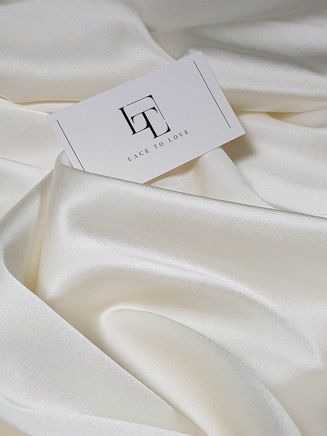 Elastic Ivory Silk Satin Fabric Sold by the Yard. Natural | Etsy