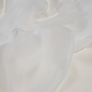 Ivory Silk Chiffon Fabric Sold by the Yard. Natural Silk Chiffon Fabric ...