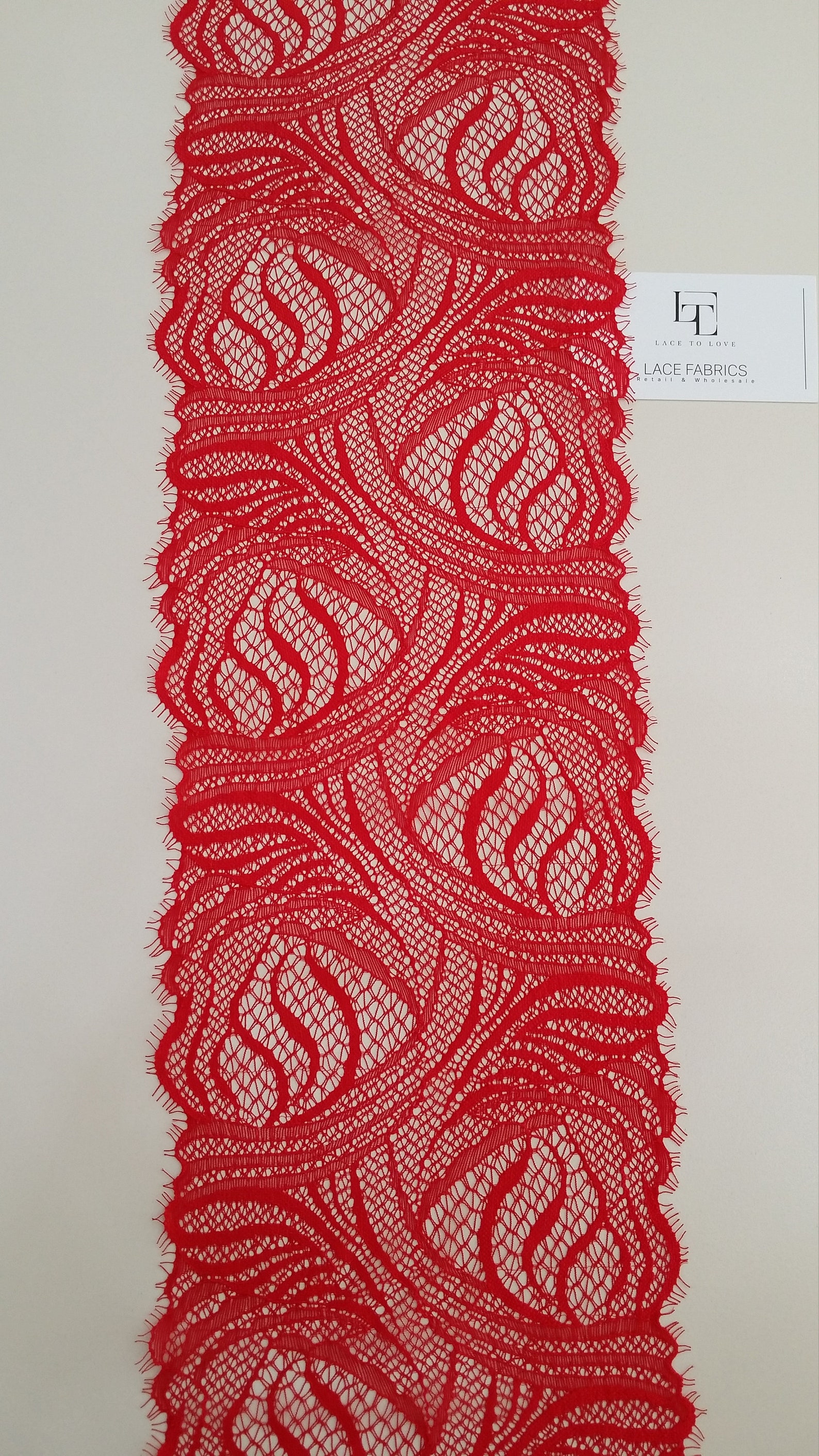 Red Lace Trim Sold by the Yard L67602 | Etsy