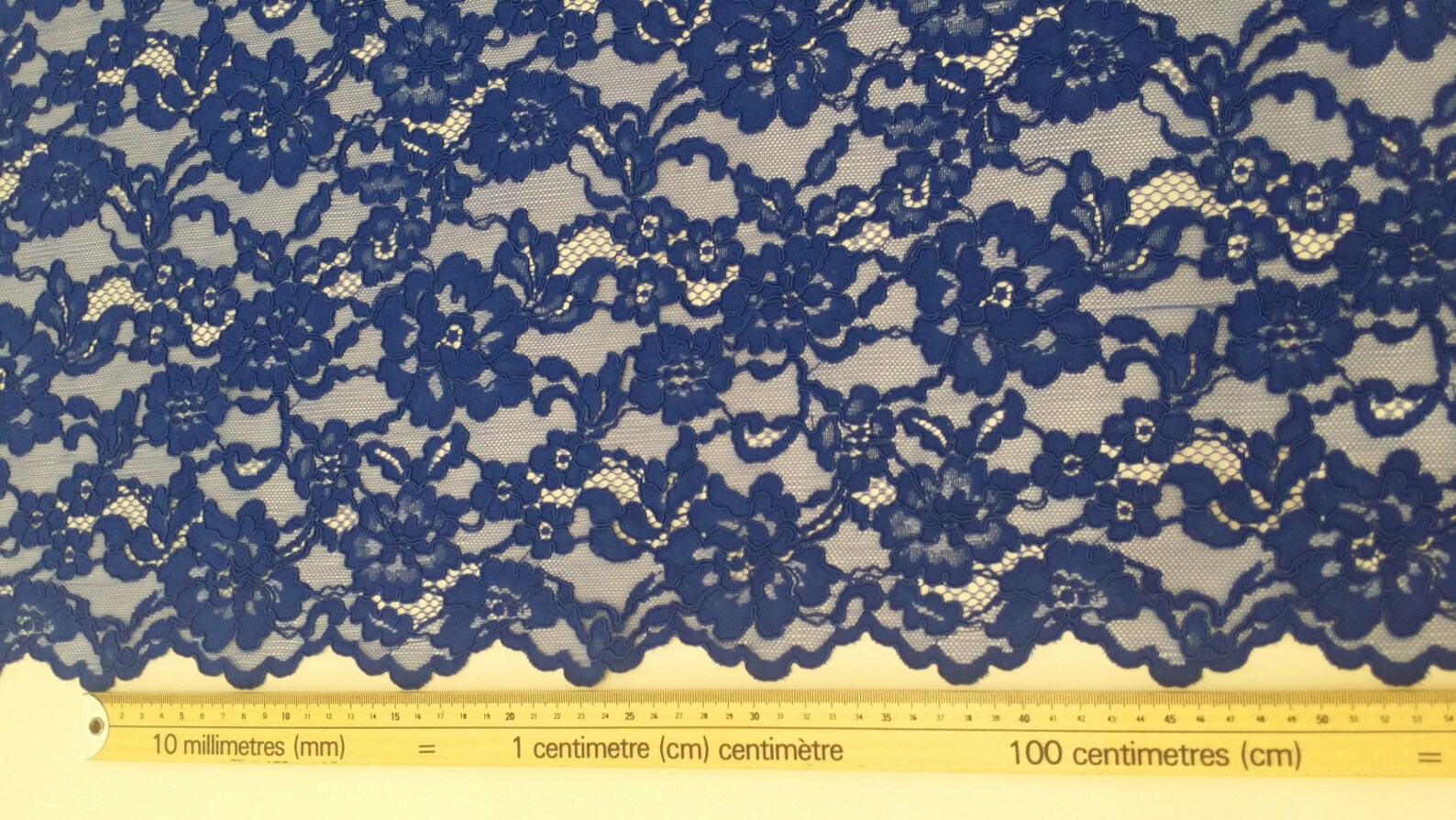 Blue Lace Fabric by the Yard France Lace Alencon Lace - Etsy