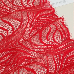 Red Lace Trim Sold by the Yard, L67602 - Etsy