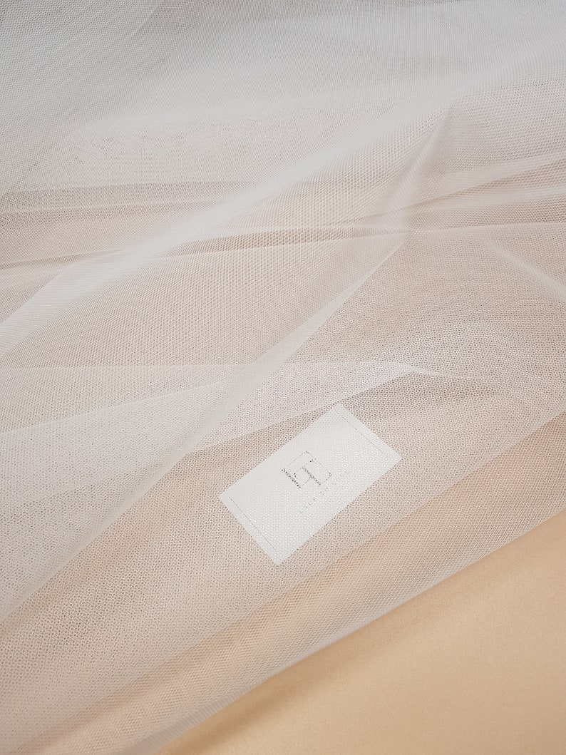 Ivory stiff tulle fabric for petticoat wedding dress tulle | Etsy