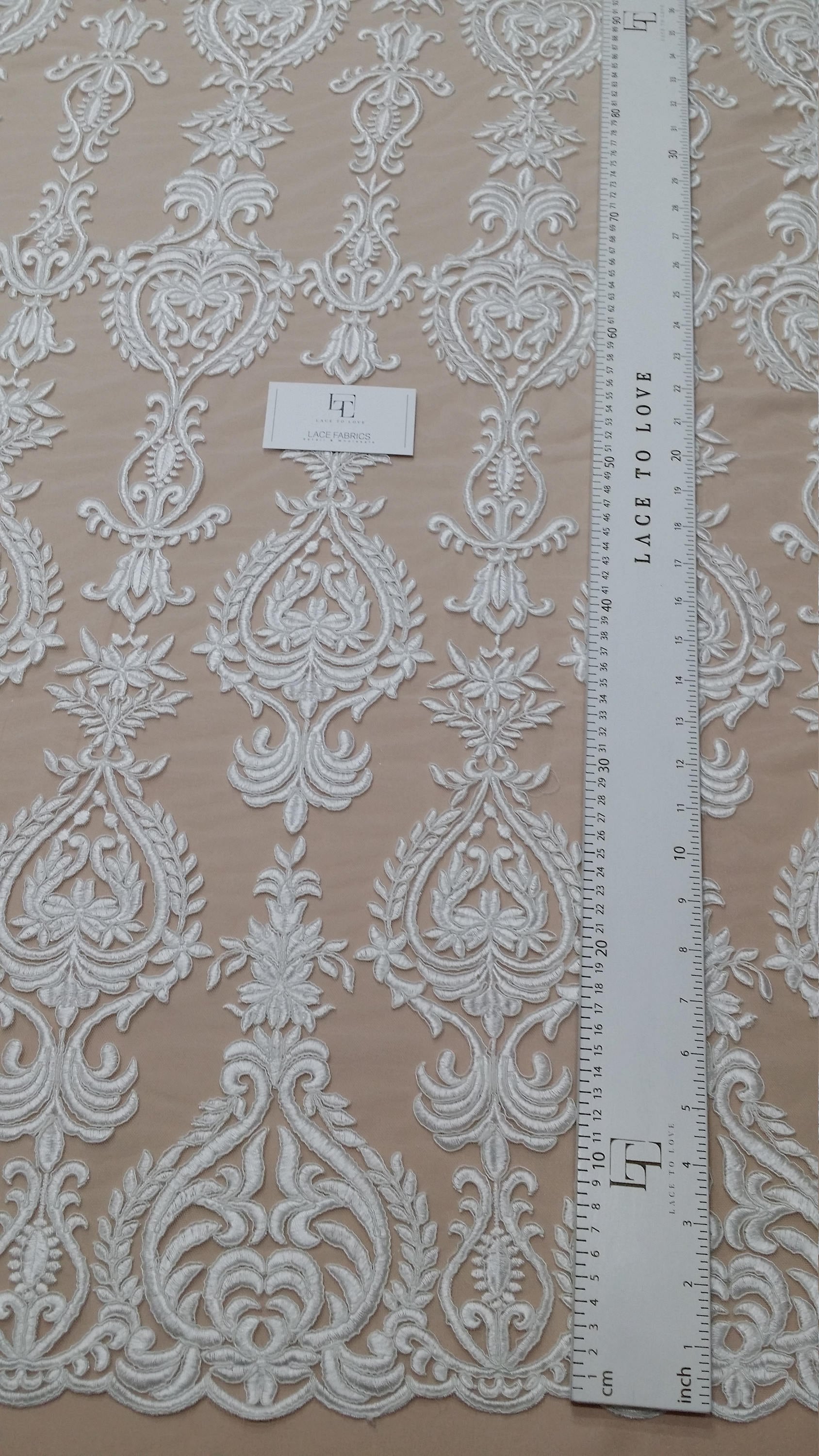 Ivory Lace Fabric Embroidered Lace French Lace Wedding | Etsy