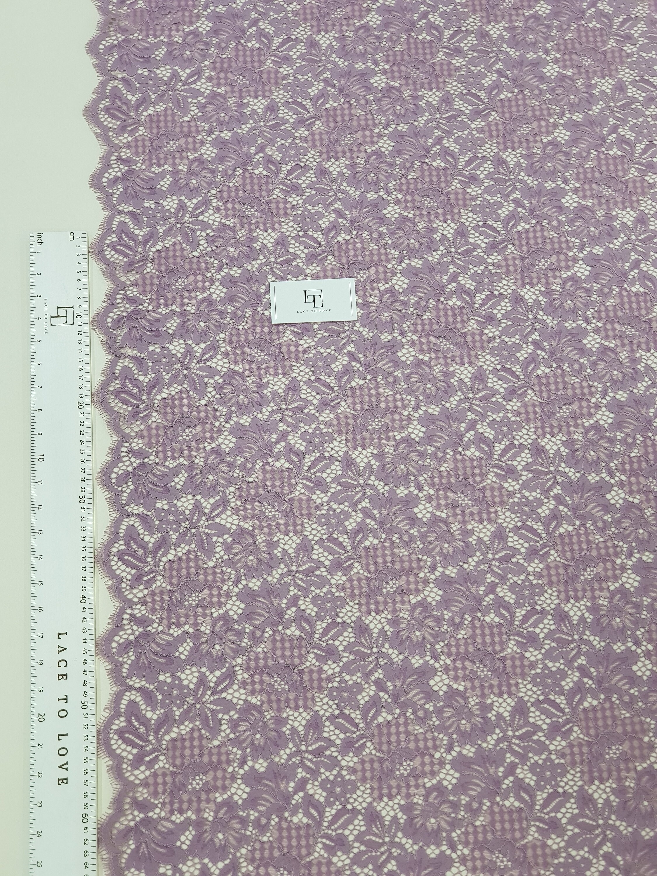 Lilac/Purple lace fabric Lace To Love French Lace | Etsy