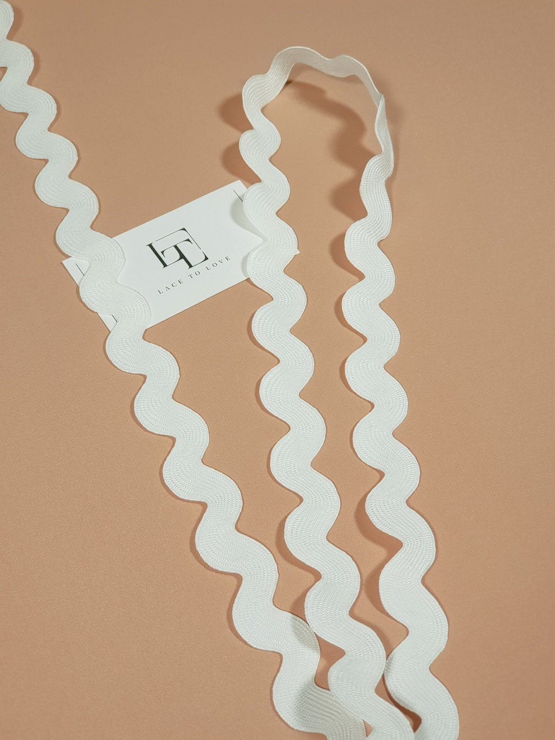 Ivory Rick Rack Ribbon, 2.5 Cm/0.98 Inches Wide off White Jumbo Ric Rac ...