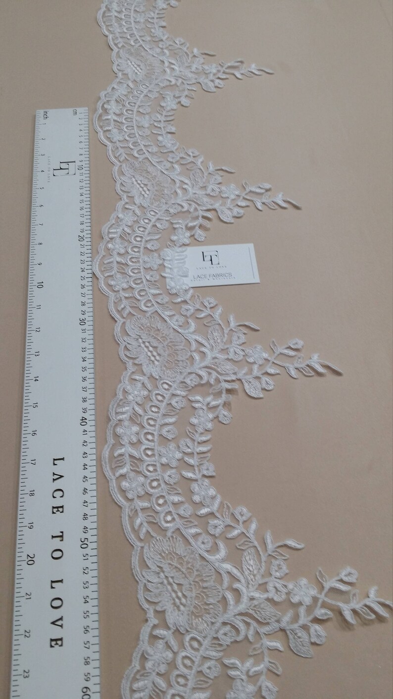 Snow White Lace Trimming by the Yard French Lace Alencon - Etsy