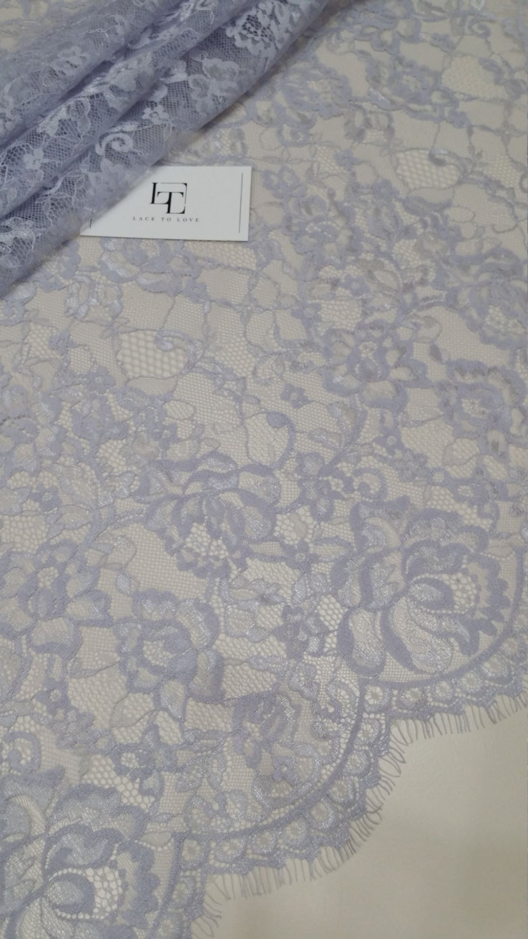 Light Lilac Lace Fabric, French Lace, Chantilly Lace, Wedding Lace ...