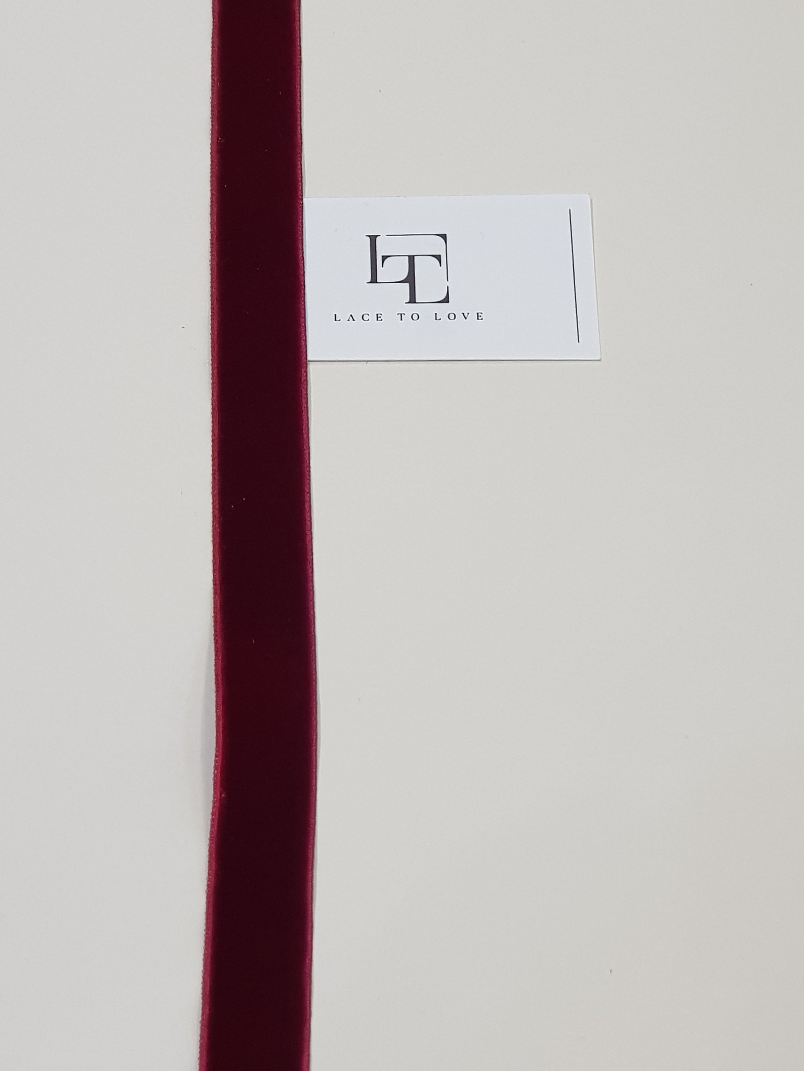 Dark Red Velvet Ribbon by the Yard, Narrow Velvet Ribbon, Velvet Fabric ...