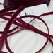 Dark Red Velvet Ribbon by the Yard, Narrow Velvet Ribbon, Velvet Fabric ...