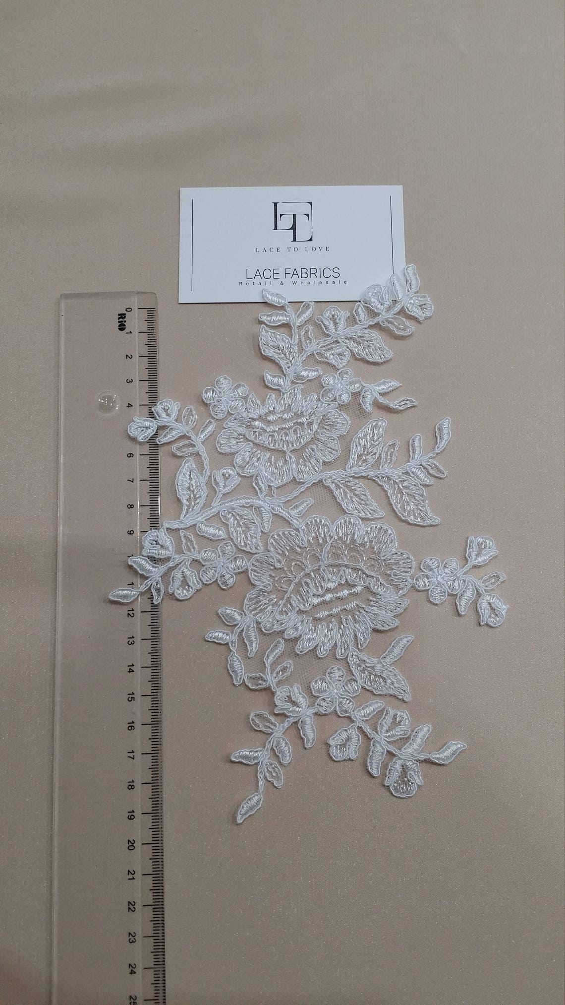 Snow White Lace Applique White Lace French Chantilly Lace - Etsy