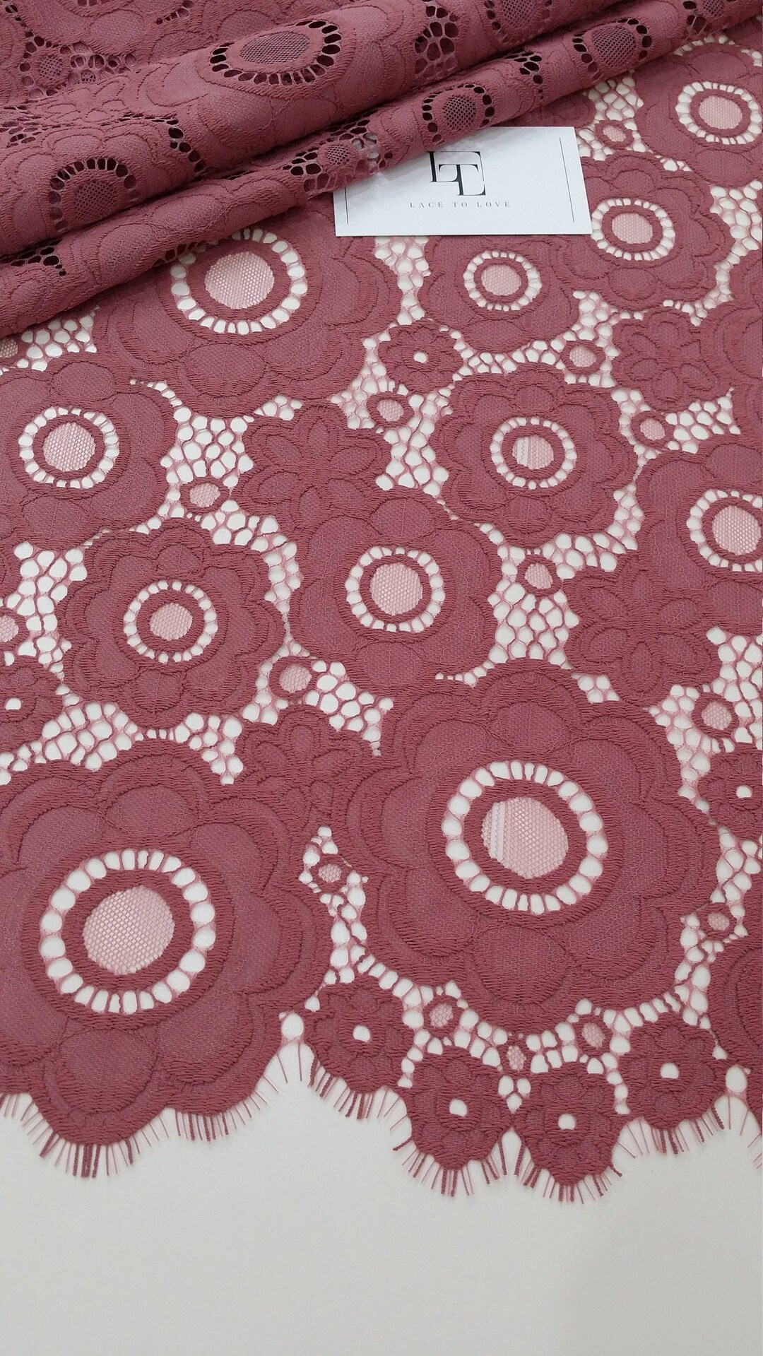 Light Purple Lace Fabric, Embroidery Flower Lace Cloth, Wedding Bridal ...