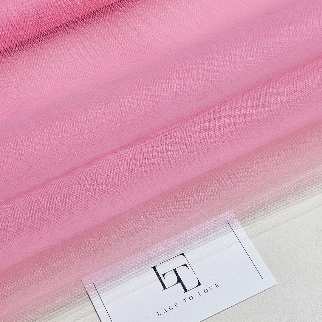 Pink Tulle Fabric, Baby Pink Lingerie Tulle Fabric, Evening Dress Tulle ...