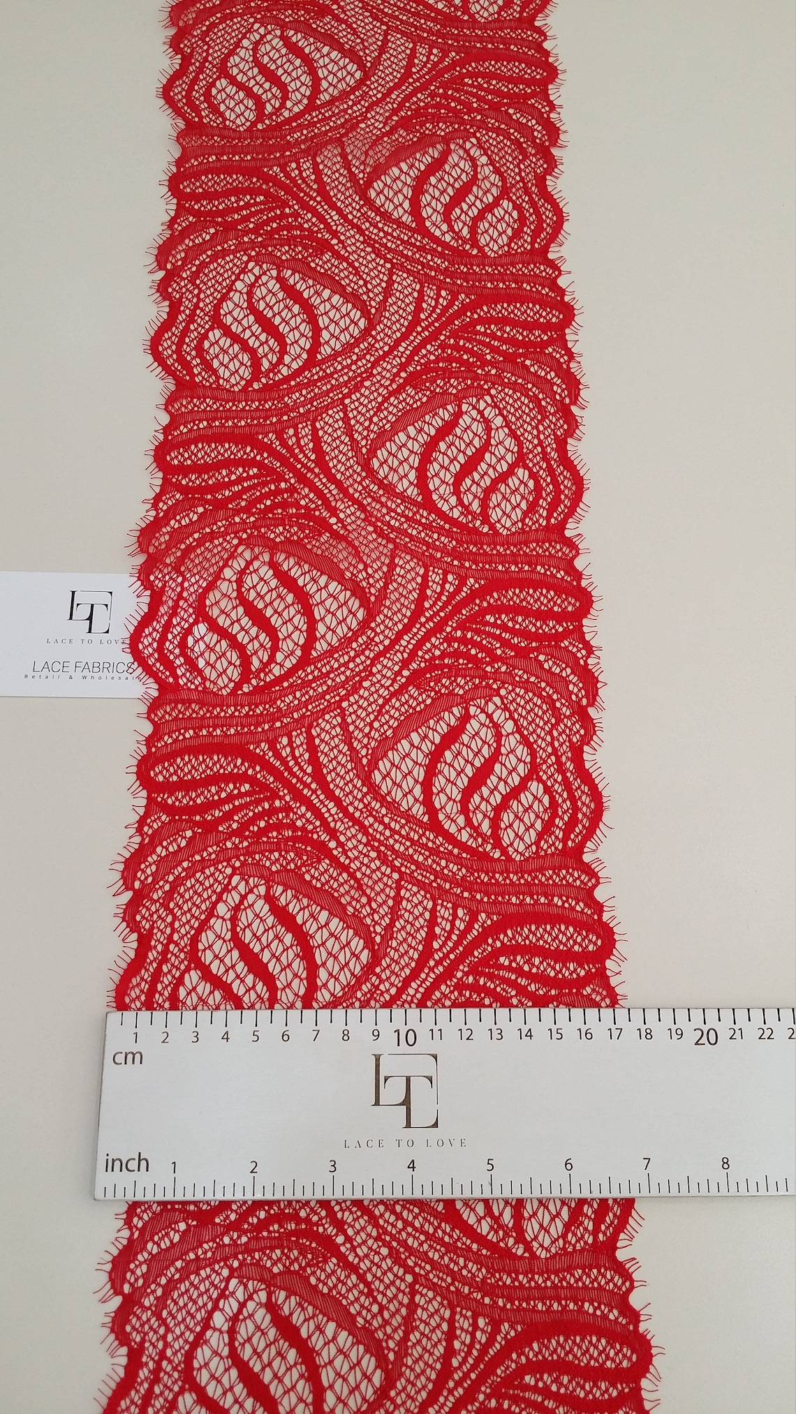 Red Lace Trim Sold by the Yard L67602 - Etsy