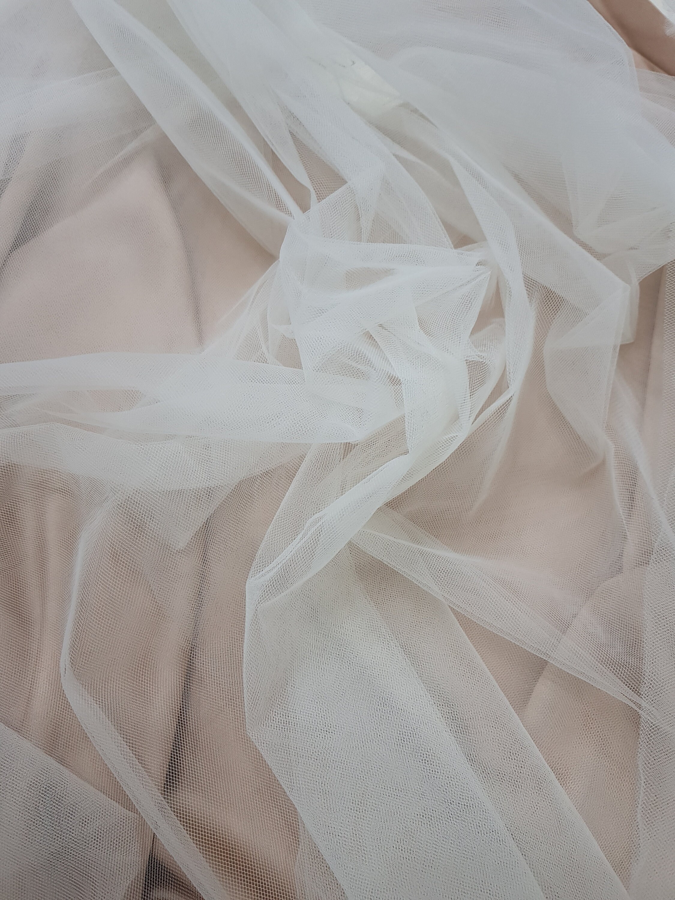 Ivory Tulle Fabric, for Veil Tulle, Wedding Dress Tulle - 118" (300 Cm ...