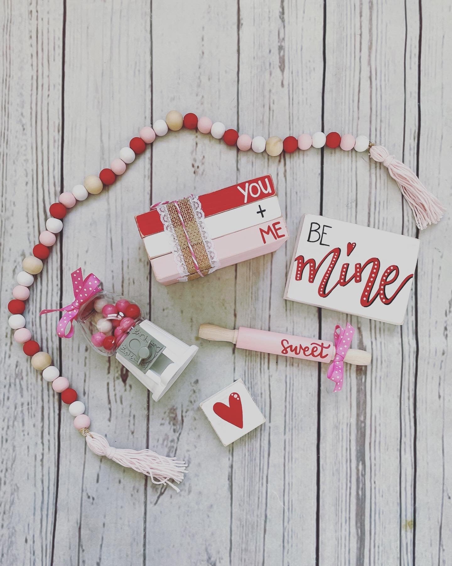 Valentine Tiered Tray Bundle/ Valentine Decor / Love Signs / February ...