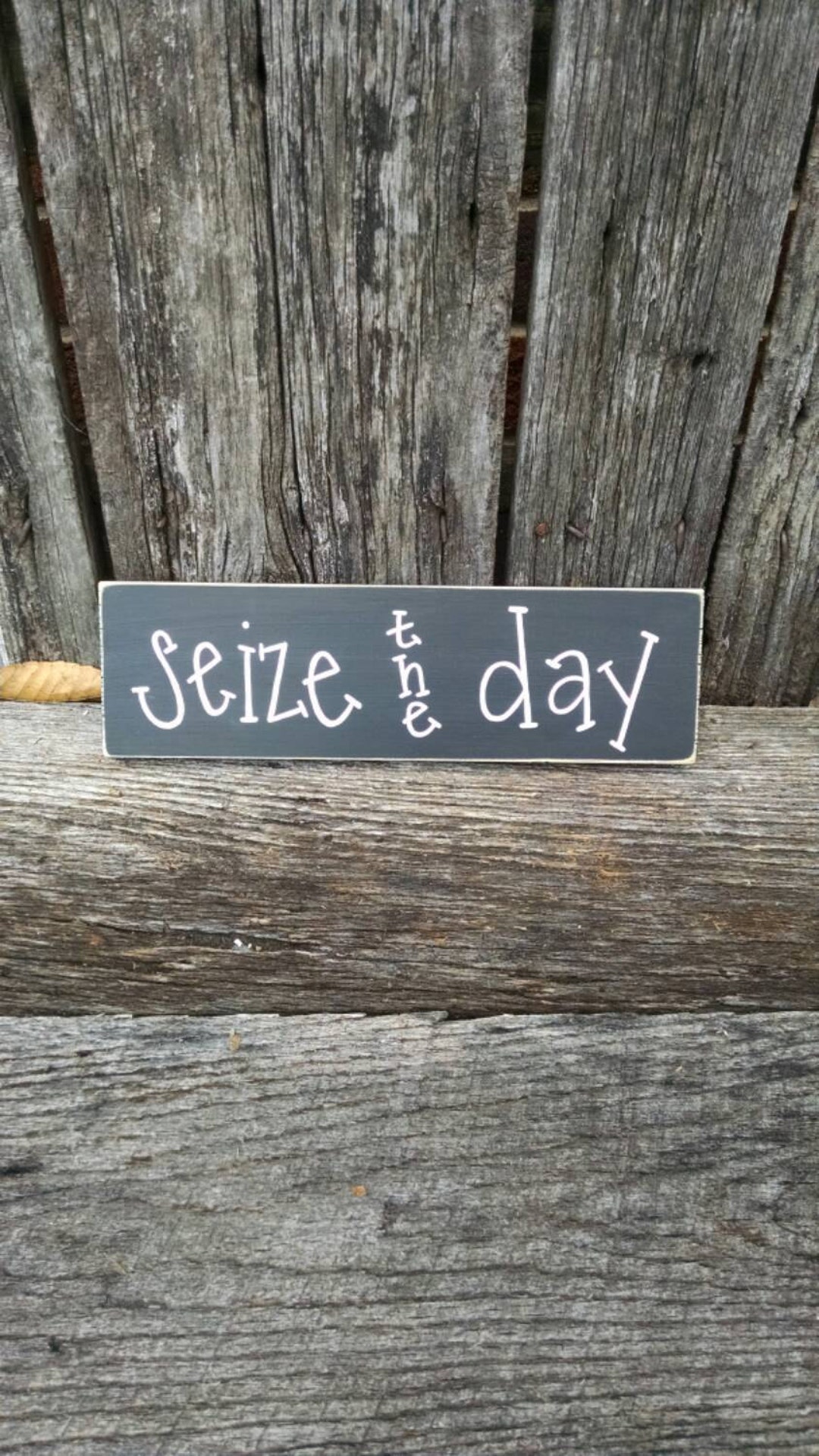 Seize the Day Hand-painted Wooden Sign - Etsy
