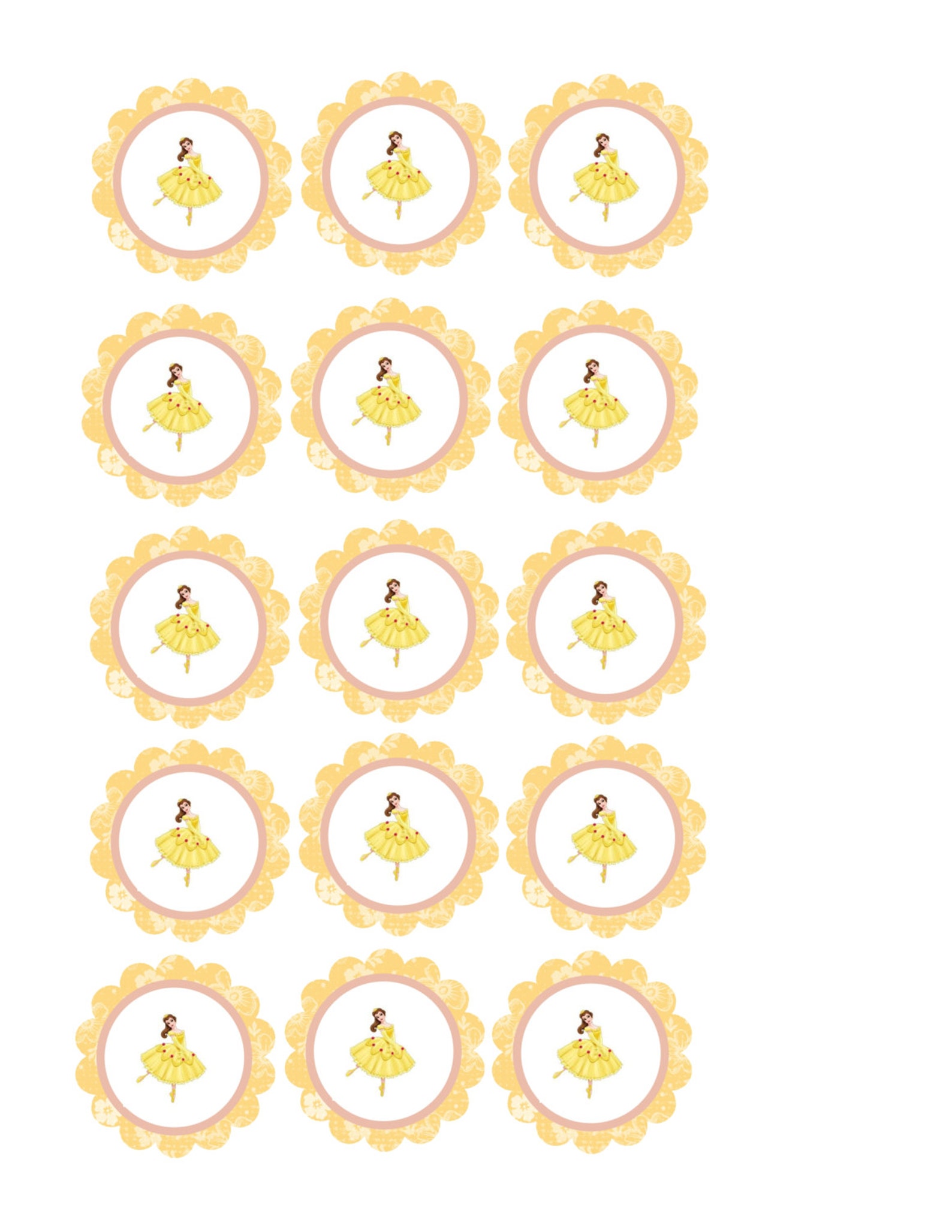 Belle Birthday Banner - Etsy