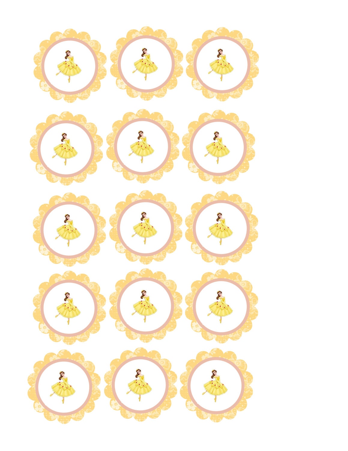 Belle Birthday Banner - Etsy
