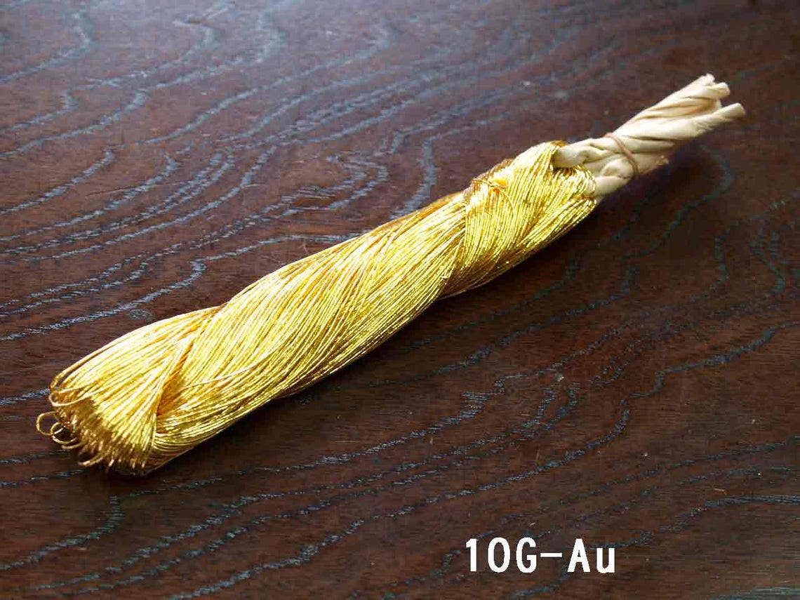 Vintage Pure Gold Embroidery Thread - Kyoto Embroidery Thread - - Etsy