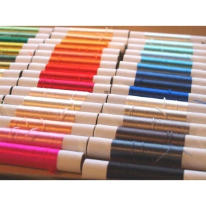 Non-twisted Flat Silk Thread 30/60 Colors Set Kyoto Silk Embroidery ...