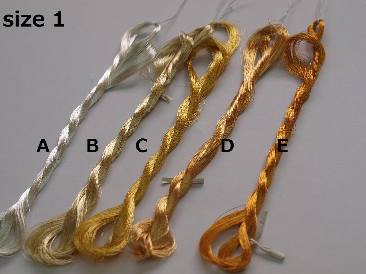 Gold/silver Metallic Thread 5 Skeins Set -kyoto Traditional Embroidery ...
