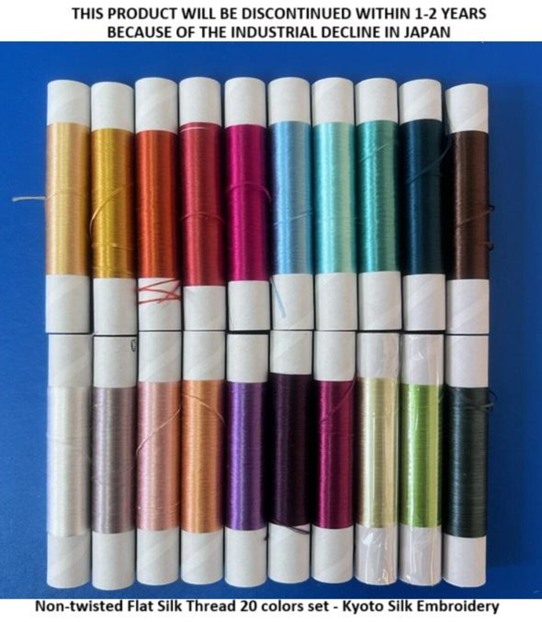 Non-twisted Flat Silk Thread 20 Colors Set Kyoto Silk Embroidery - Etsy ...