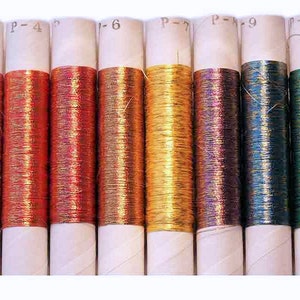 Sand Metallic Gold Thread 12 Colors Set -kyoto Traditional Embroidery ...