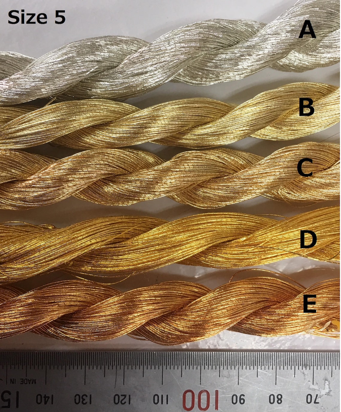 Gold/silver Metallic Thread 5 Skeins Set -kyoto Traditional Embroidery ...