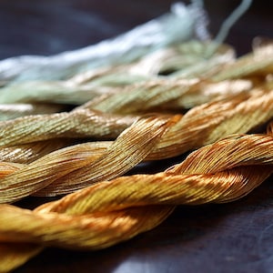 Gold/silver Metallic Thread 5 Skeins Set -kyoto Traditional Embroidery ...