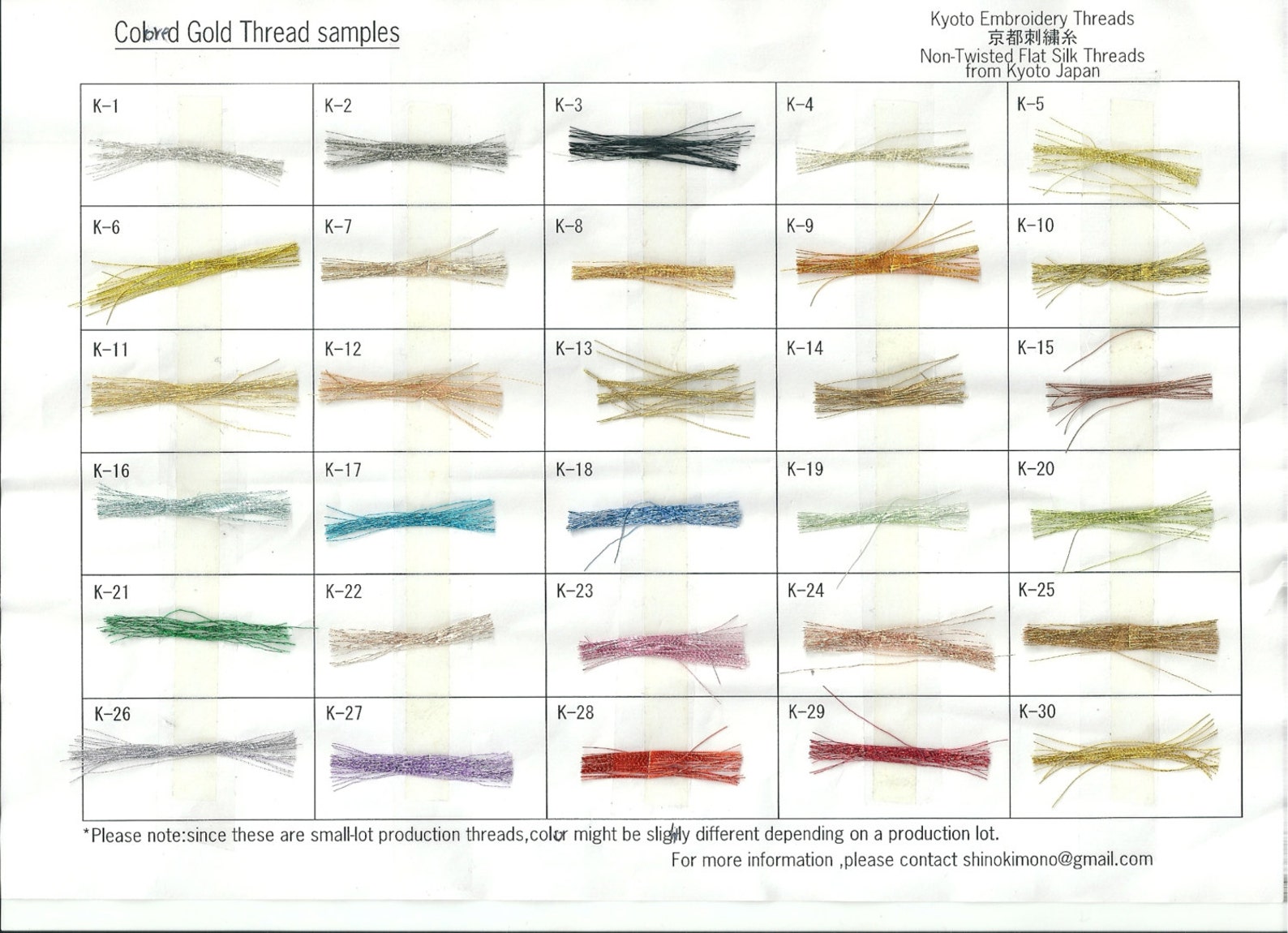 Colored Silver/Gold Metallic Thread 30 Glossy Colors Set | Etsy